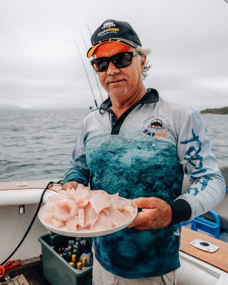 Jewfish Recipe - with tuna sashimi catch and cook - Ryan Moody Fishing